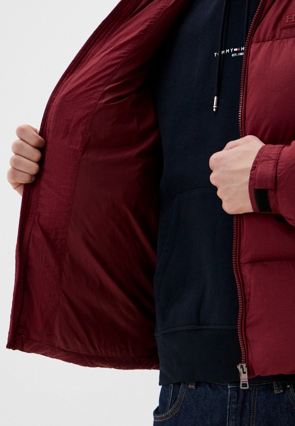 Пуховик Tommy Hilfiger, цвет: бордовый, RTLADA932402 — купить в ...