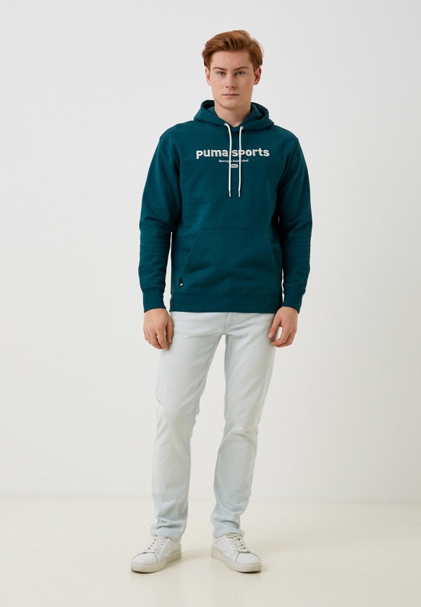 Худи PUMA PUMA TEAM Hoodie TR Malachite, цвет: бирюзовый, RTLADB391901 ...