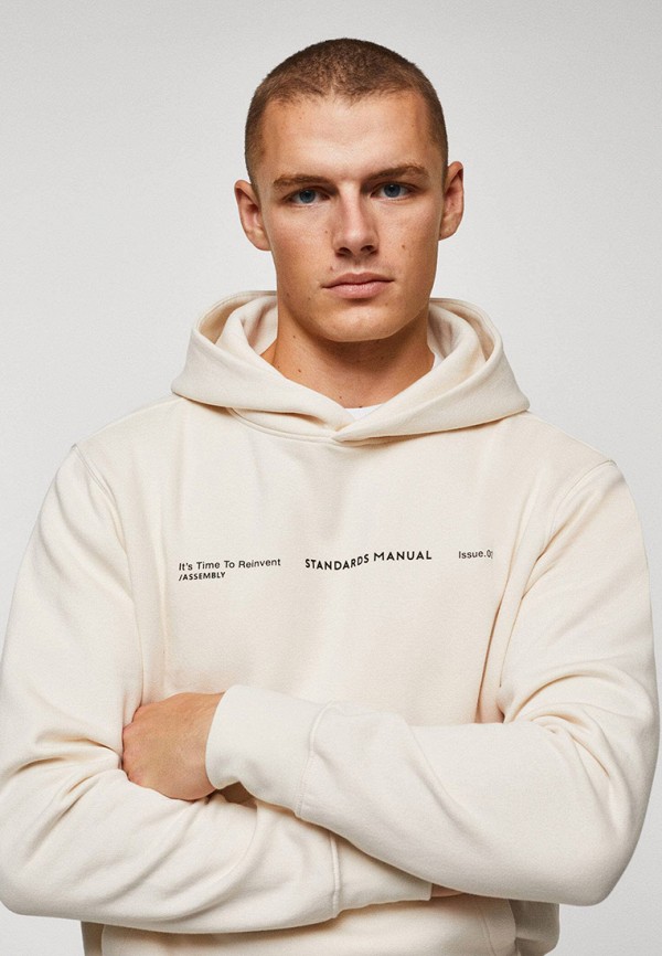 Худи Mango Man STANDARD, цвет: бежевый, RTLADB713901 — купить в ...