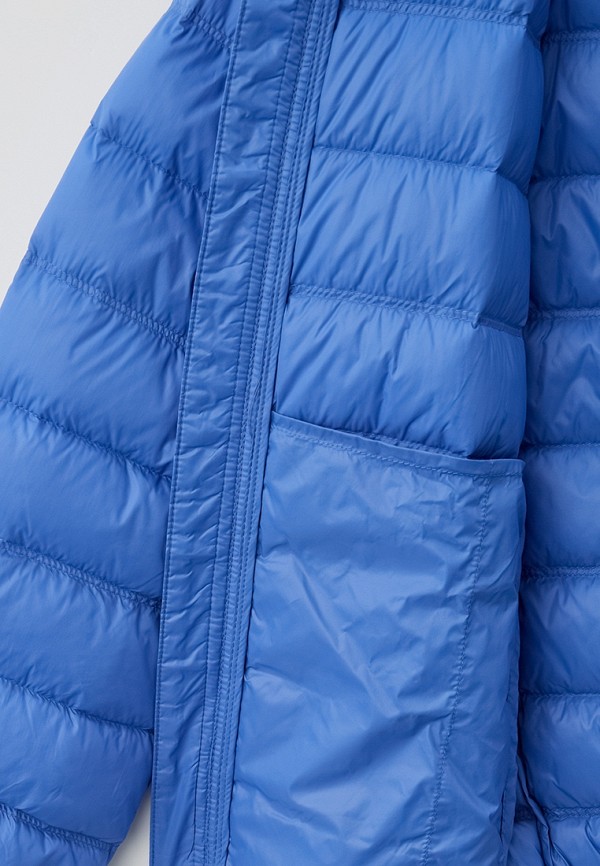 Пуховик EA7, цвет: синий, RTLADB813301 — купить в интернет-магазине Lamoda