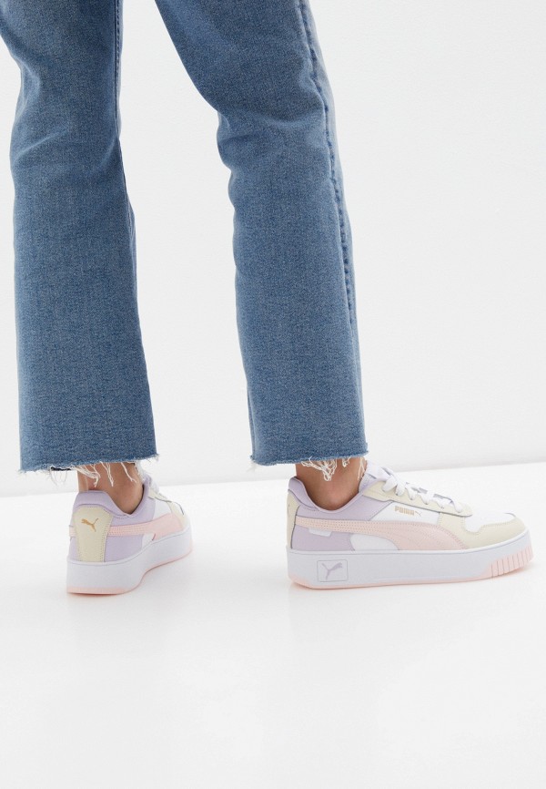 Кеды PUMA Carina Street PUMA White-Frosty Pink-Alp, цвет: белый ...