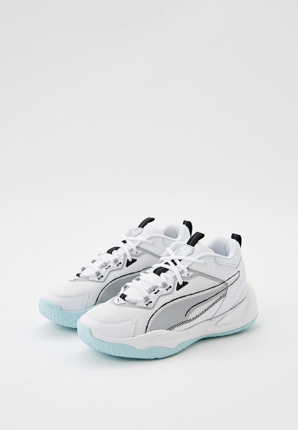 Кроссовки PUMA Playmaker 2023 White-PUMA Silver-PU, цвет: белый ...