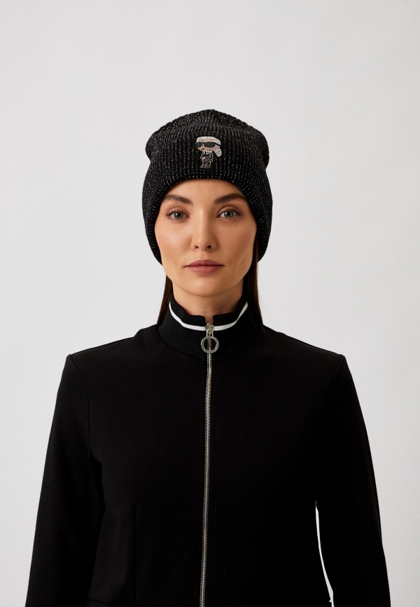 Шапка Karl Lagerfeld, цвет: черный, RTLADC097701 — купить в интернет ...