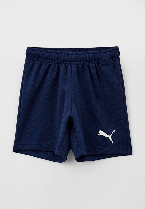 Шорты спортивные PUMA individualRISE Shorts Jr Peacoat-Puma Wh, цвет ...