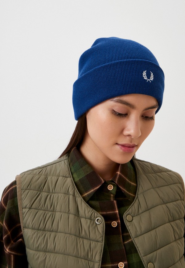 Шапка Fred Perry, цвет: синий, RTLADC726801 — купить в интернет ...