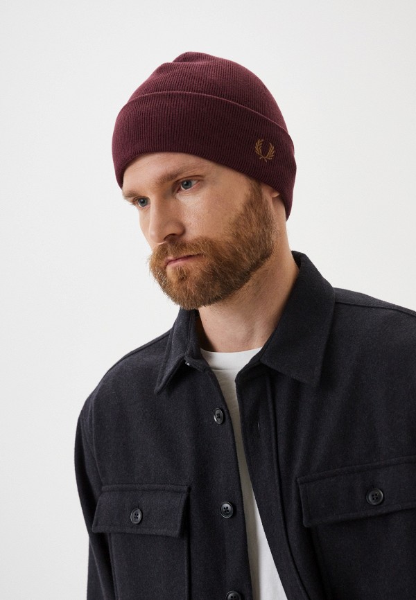 Шапка Fred Perry, цвет: бордовый, RTLADC727201 — купить в интернет ...