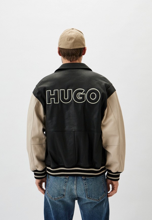 Куртка кожаная Hugo Lugos, цвет: черный, RTLADD167201 — купить в ...