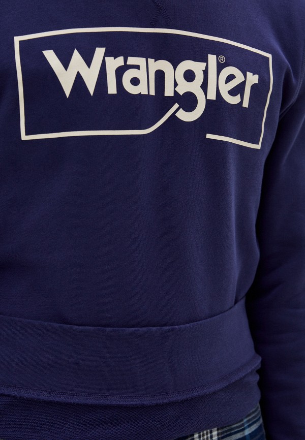 Свитшот Wrangler, цвет: синий, RTLADD535701 — купить в интернет ...