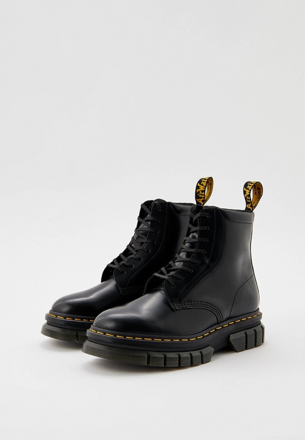 Ботинки Dr. Martens Rikard 8i Black Polished Smooth, цвет: черный ...
