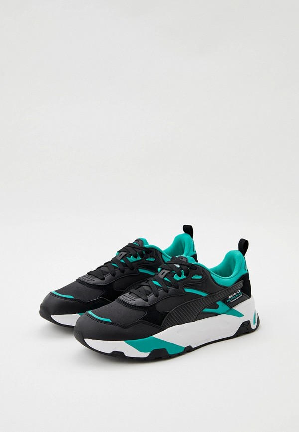 Кроссовки PUMA MAPF1 Trinity PUMA Black-Spectra Green, цвет: черный ...