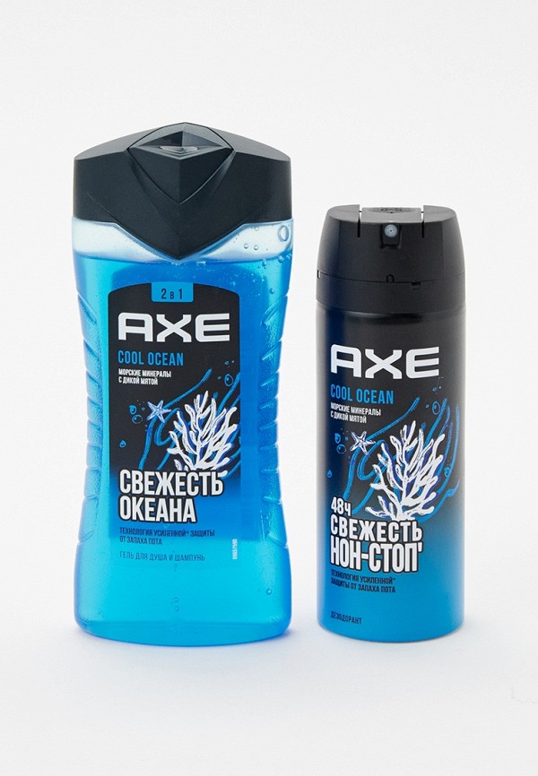Набор для душа Axe Axe COOL OCEAN, гель для душа и шампунь 2 в 1 и ...