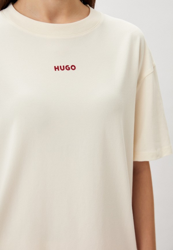 Футболка Hugo SHUFFLE_T-SHIRT, цвет: белый, RTLADE907801 — купить в ...