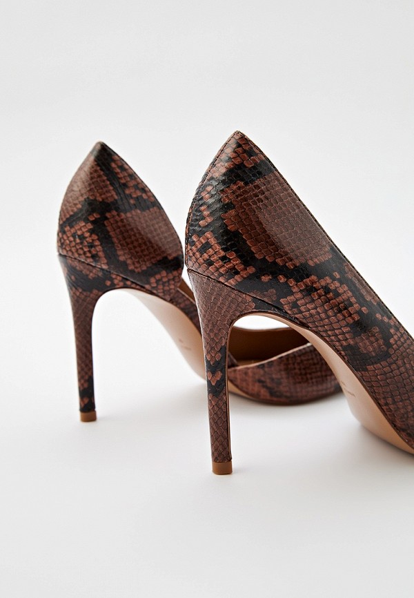 Туфли Mango Audreys цвет коричневый Rtlade961201 — купить в интернет магазине Lamoda