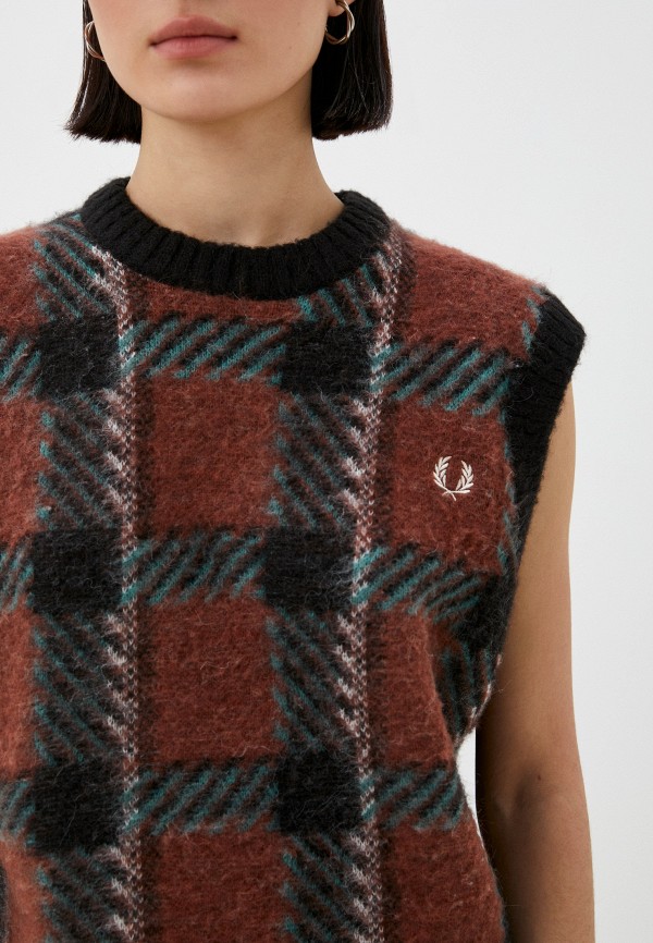 Жилет Fred Perry, цвет: коричневый, RTLADE997101 — купить в интернет ...