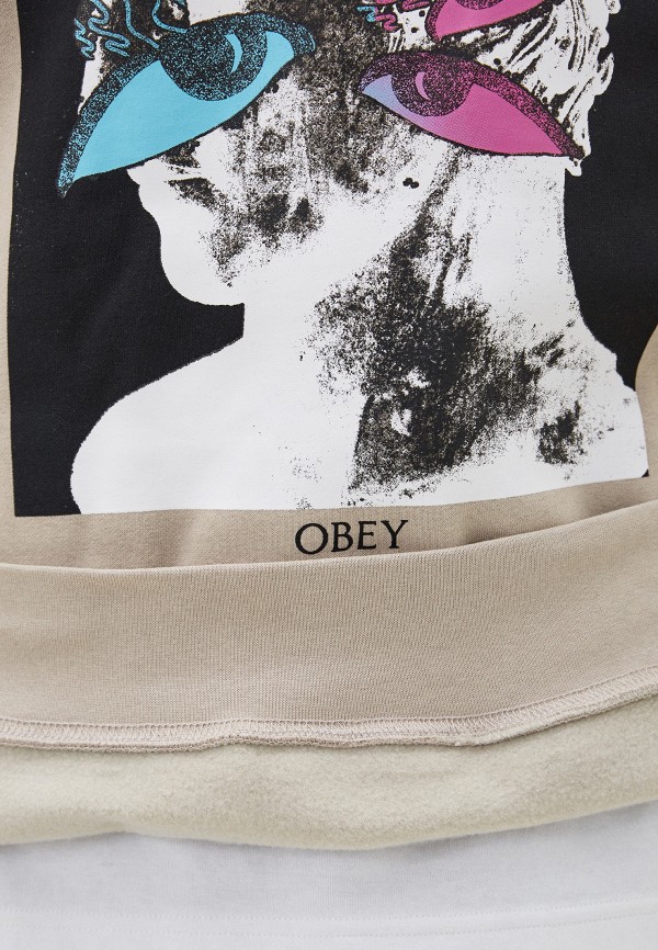 Свитшот Obey EYES MASK, цвет: бежевый, RTLADF652701 — купить в интернет ...