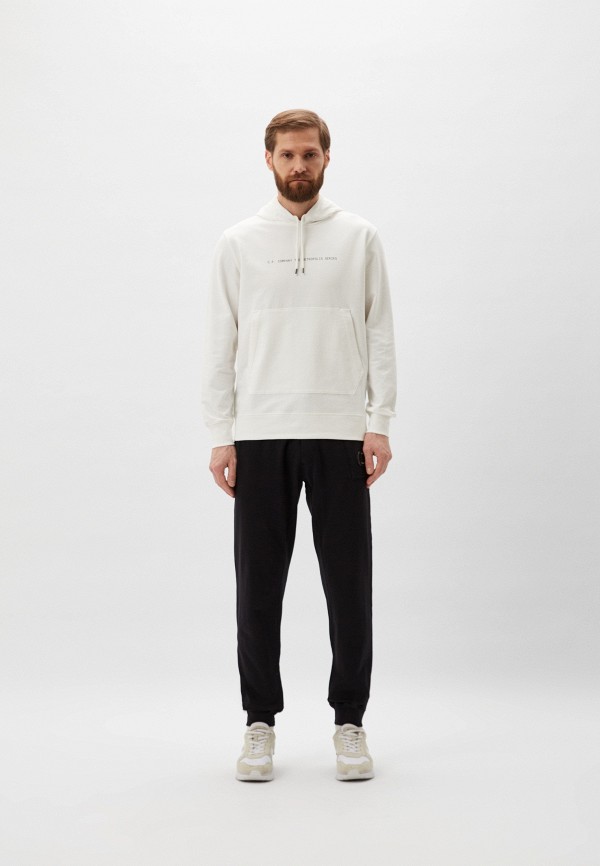 Худи C.P. Company Metropolis Series Stretch Fleece Graphic, цвет: белый ...