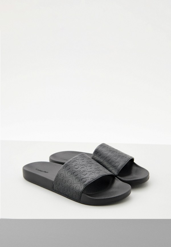 Сланцы Calvin Klein, цвет: черный, RTLADG280001 — купить в интернет ...