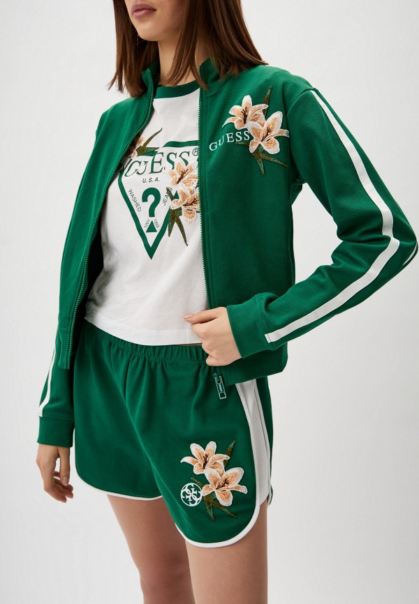 Олимпийка Guess, цвет: зеленый, RTLADG885101 — купить в интернет ...
