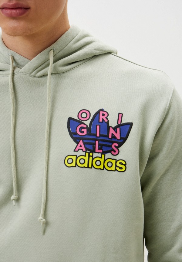 Худи adidas Originals TREFOIL HOOD 1, цвет: зеленый, RTLADG967101 ...