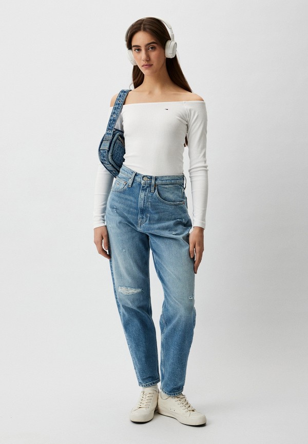 Лонгслив Tommy Jeans, цвет: белый, RTLADH278201 — купить в интернет ...