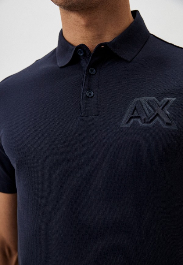 Поло Armani Exchange, цвет: синий, RTLADH534601 — купить в интернет ...