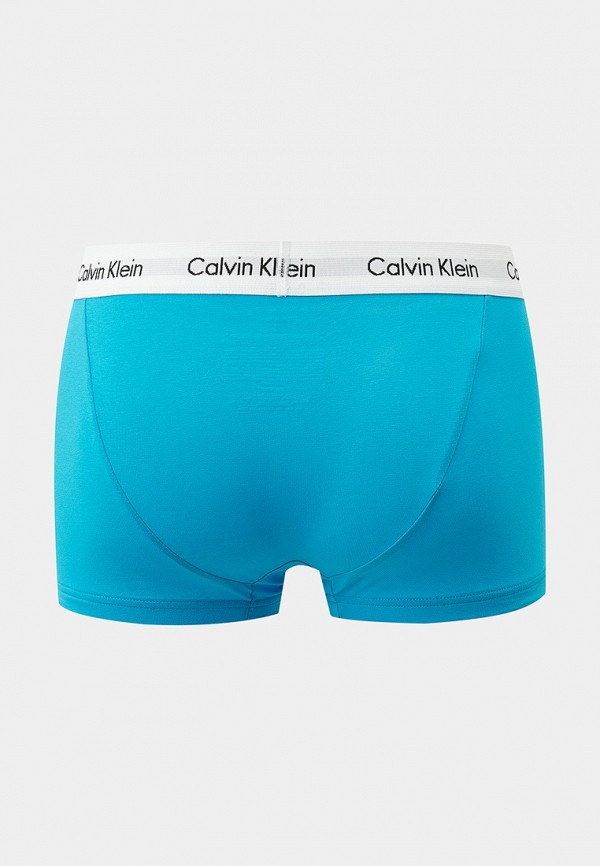 Трусы 3 шт. Calvin Klein LOW RISE TRUNK, цвет: бирюзовый, RTLADH880501 ...