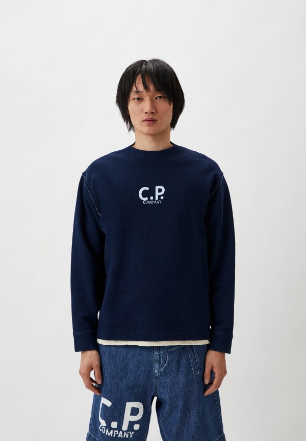 Свитшот C.P. Company Indigo Fleece, цвет: синий, RTLADI057201 — купить ...