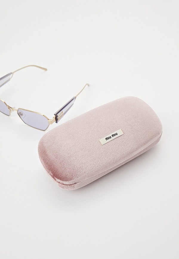 Очки солнцезащитные Miu Miu MU 53WS ZVN05S, цвет: золотой, RTLADI106701 ...
