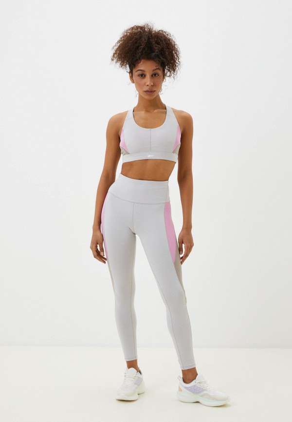 Топ спортивный Reebok LUX RACER BRA - CB, цвет: голубой, RTLADI348401 ...