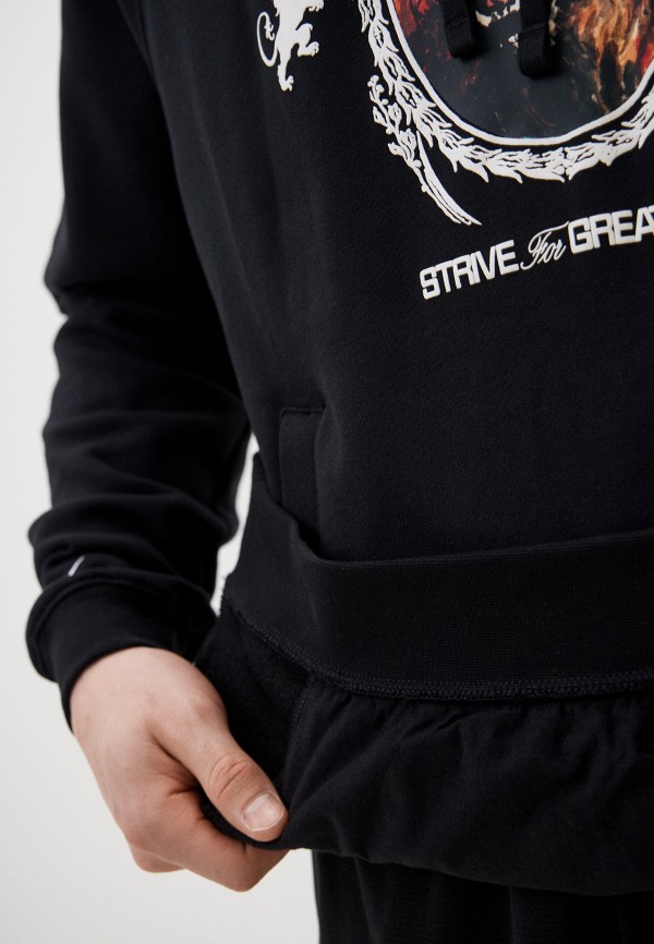 Худи Nike LJ M NK BRSH PO HOODIE, цвет: черный, RTLADI754901 — купить в ...