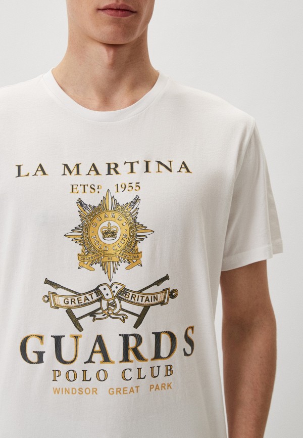 Футболка La Martina, цвет: белый, RTLADI819201 — купить в интернет ...