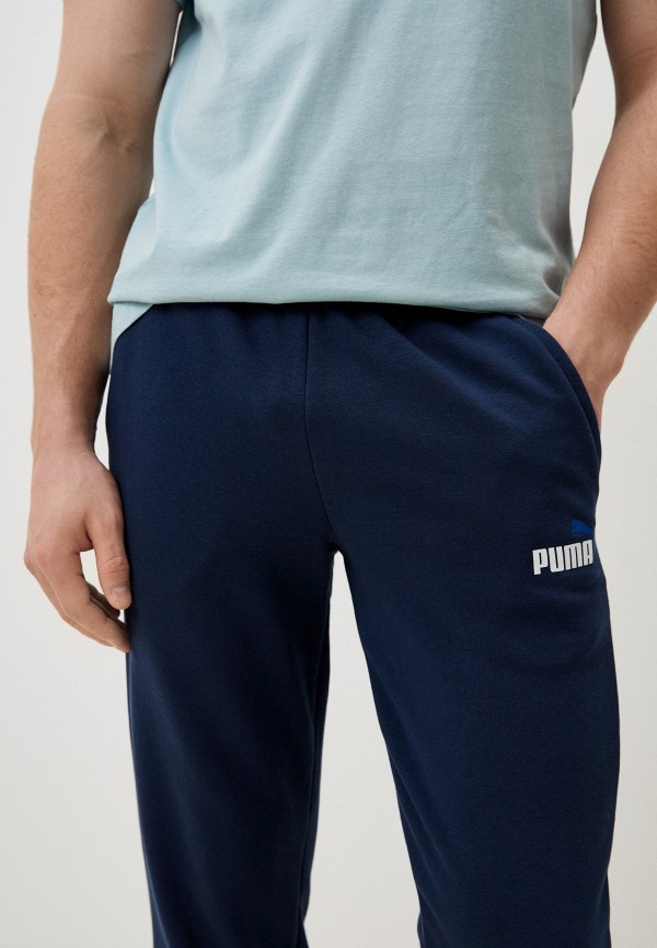 Брюки спортивные PUMA ESS+ 2 Col Logo Pants TR cl, цвет: синий ...