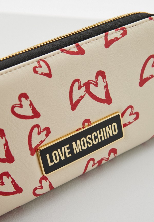Кошелек Love Moschino, цвет: бежевый, RTLADJ978501 — купить в интернет ...