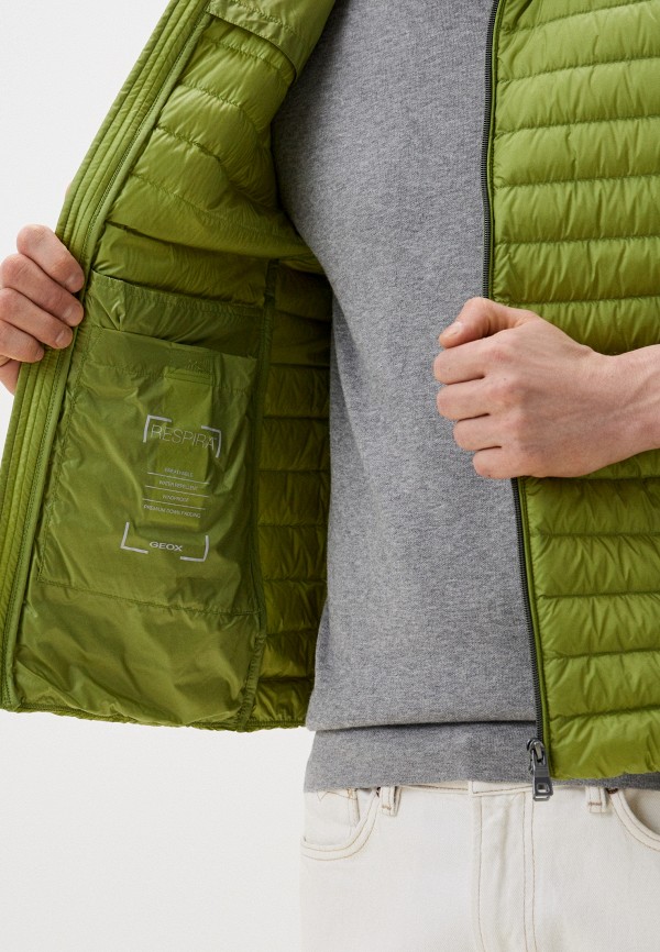 Жилет утепленный Geox, цвет: зеленый, RTLADK017201 — купить в интернет ...