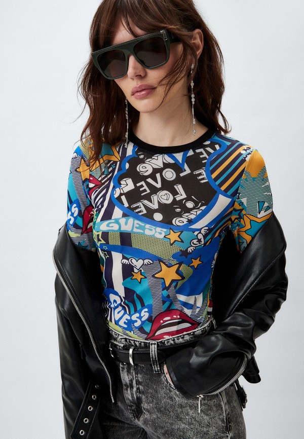 Лонгслив Guess, цвет: мультиколор, RTLADK508001 — купить в интернет ...