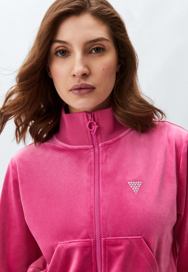 Олимпийка Guess, цвет: фуксия, RTLADK522701 — купить в интернет ...