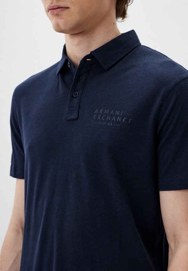 Поло Armani Exchange, цвет: синий, RTLADK660501 — купить в интернет ...