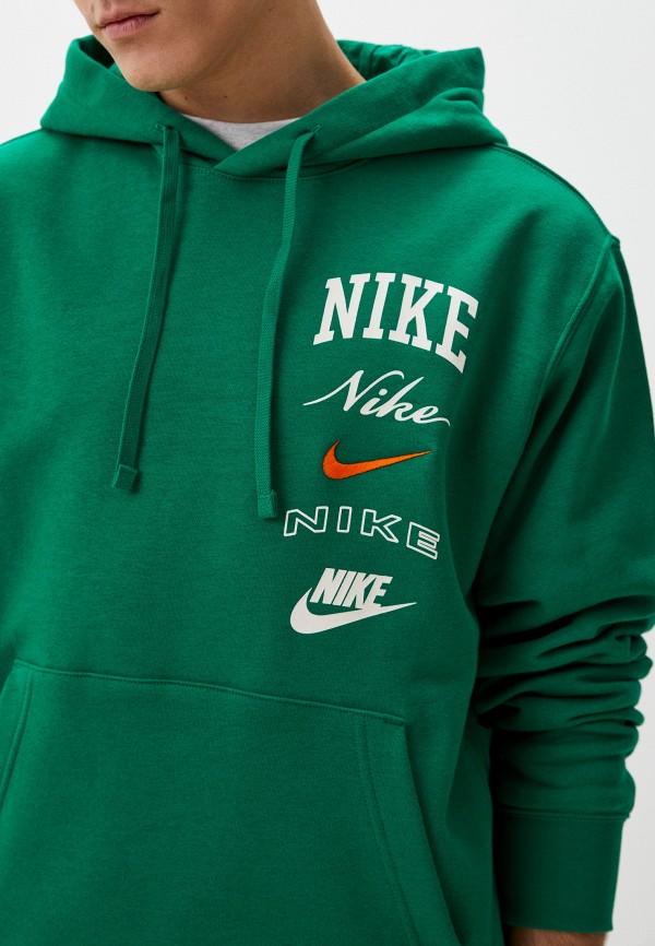 Худи Nike Nike Club Fleece Men's Pullover Hoo, цвет: зеленый ...
