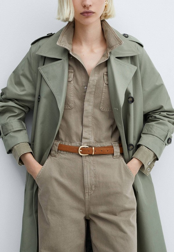 Комбинезон джинсовый Mango TINA, цвет: хаки, RTLADM262801 — купить в ...
