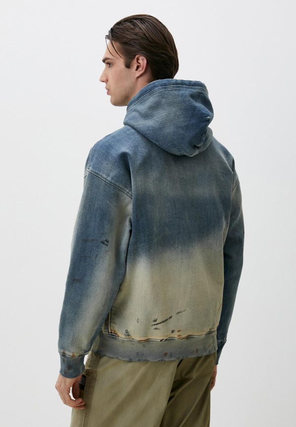 Худи Diesel, цвет: синий, RTLADM043901 — купить в интернет-магазине Lamoda