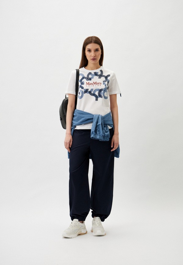 Футболка Max Mara Leisure OBLIQUA, цвет: белый, RTLADM156701 — купить в ...
