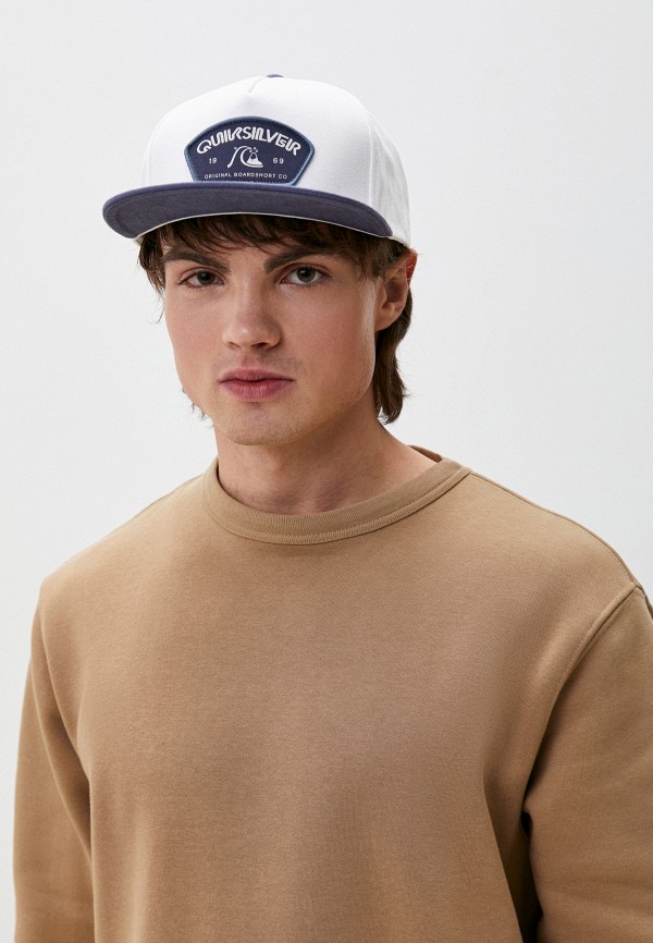 Бейсболка Quiksilver CLUB MASTER HDWR BQY0, цвет: белый, RTLADM276901 ...