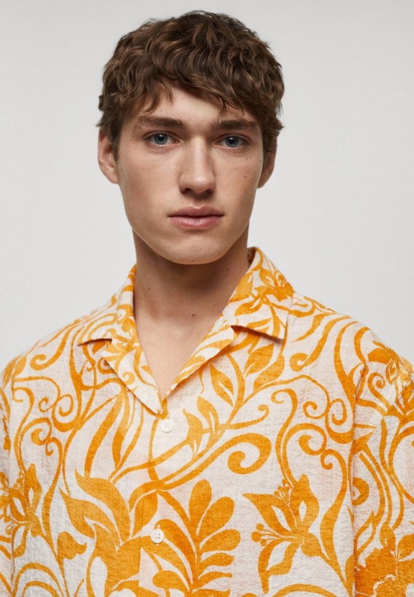 Рубашка Mango Man BENISA, цвет: желтый, RTLADM371101 — купить в ...