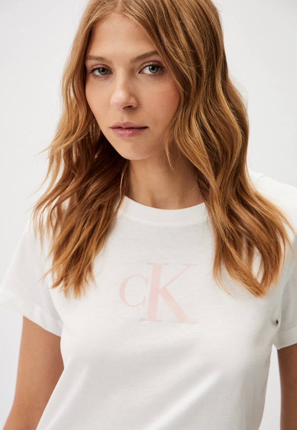 Футболка Calvin Klein Jeans цвет белый Rtladn094901 — купить в