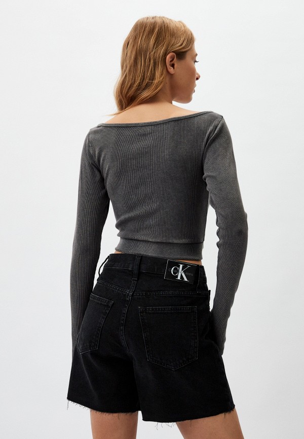 Лонгслив Calvin Klein Jeans, цвет: серый, RTLADN098501 — купить в ...