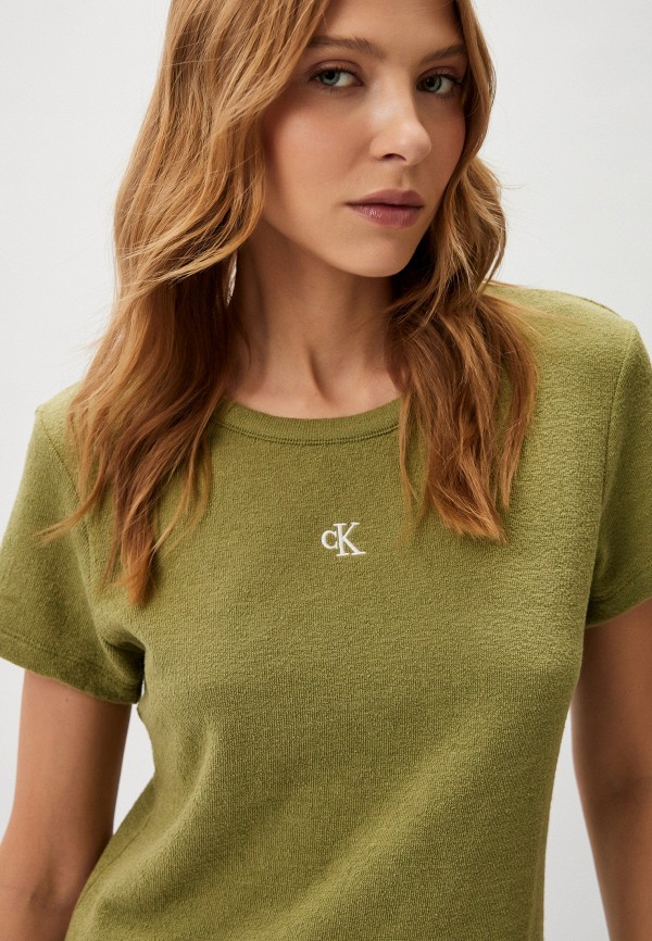 Футболка Calvin Klein Jeans цвет хаки Mp002xw1caao — купить в