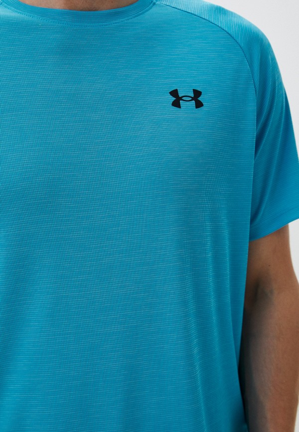 Футболка спортивная Under Armour UA TECH TEXTURED SS, цвет: голубой ...