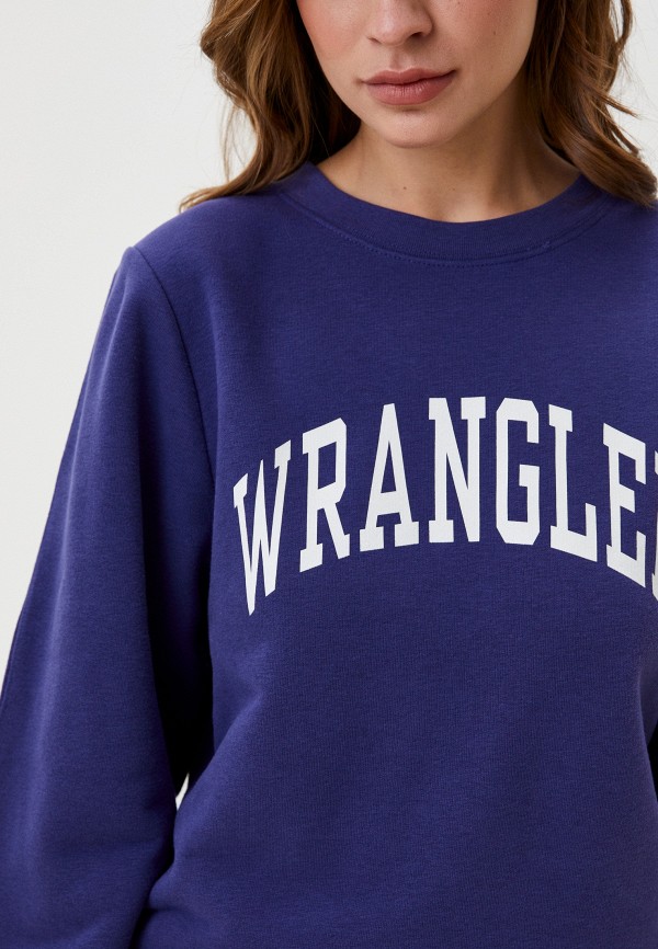 Свитшот Wrangler, цвет: синий, RTLADN352501 — купить в интернет ...