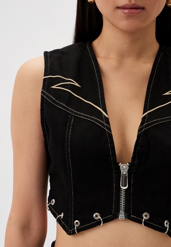 Жилет джинсовый Pinko, цвет: черный, RTLADN487301 — купить в интернет ...
