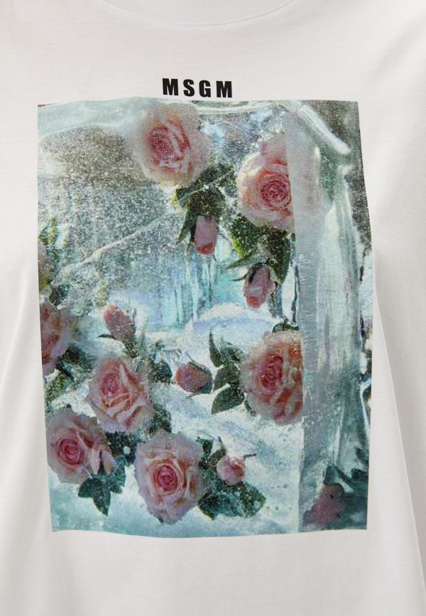Футболка MSGM, цвет: белый, RTLADO802701 — купить в интернет-магазине ...